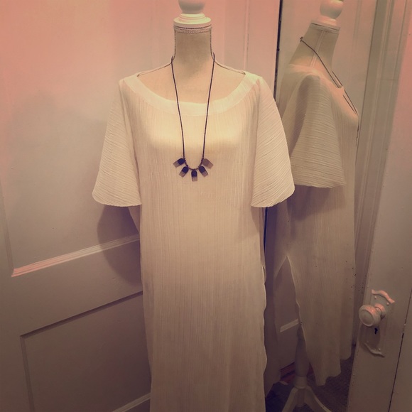 Anthropologie | Tops | Akemi Kin For Anthropologie Xl Sheer Cream Tunic ...